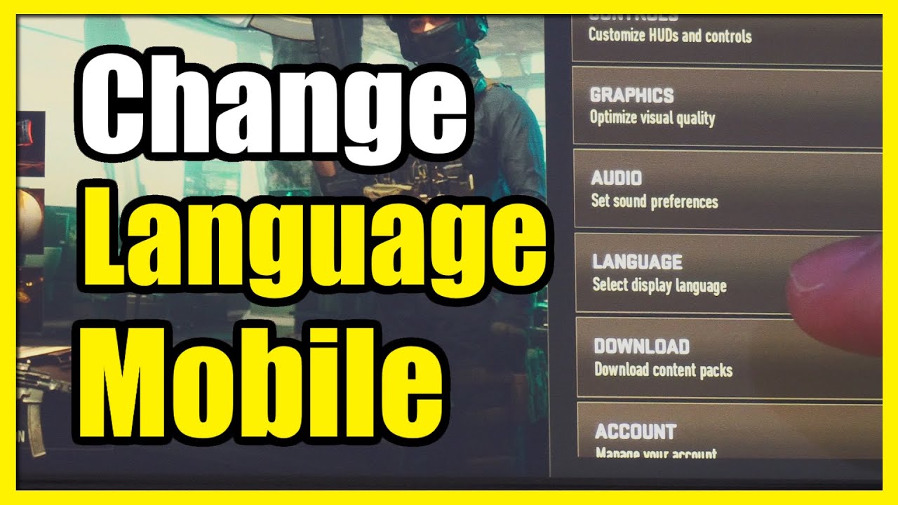 How to Change the Language on COD Warzone Mobile (Phone Tutorial) - YouTube