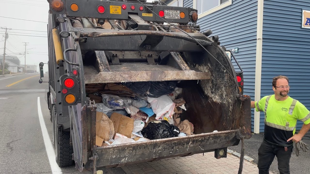 Crushing Garbage in a 30 Year Old Truck! - YouTube