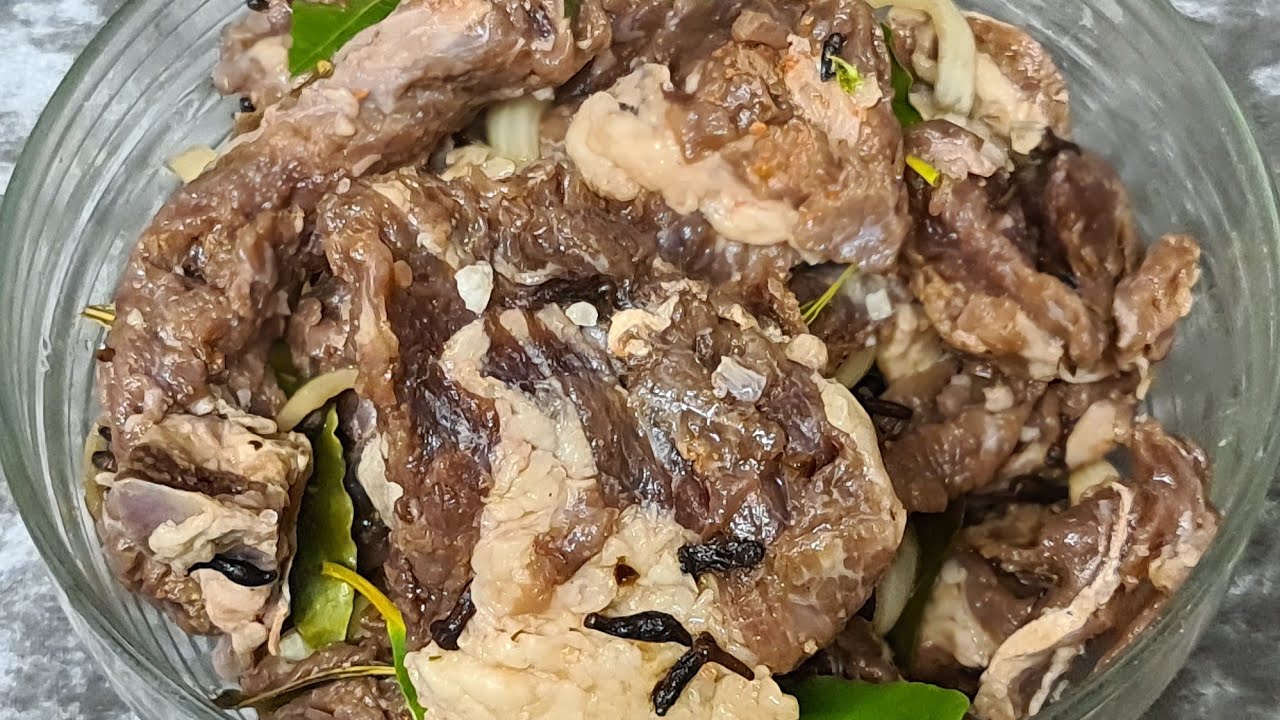 How To Make Ghana Authentic Tolo beef (cured beef) VLOGMAS 2022 DAY 14 ...
