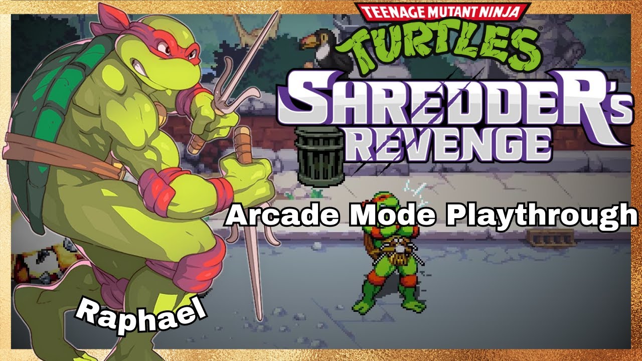 TMNT: Shredder's Revenge - Raphael Arcade Playthrough - YouTube