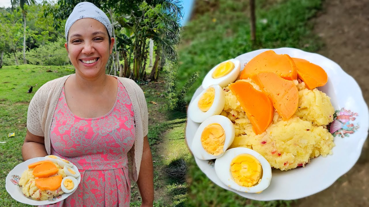 Desayuno Típico Dominicano En El Fogón I Comida Típica I La Vida Del ...