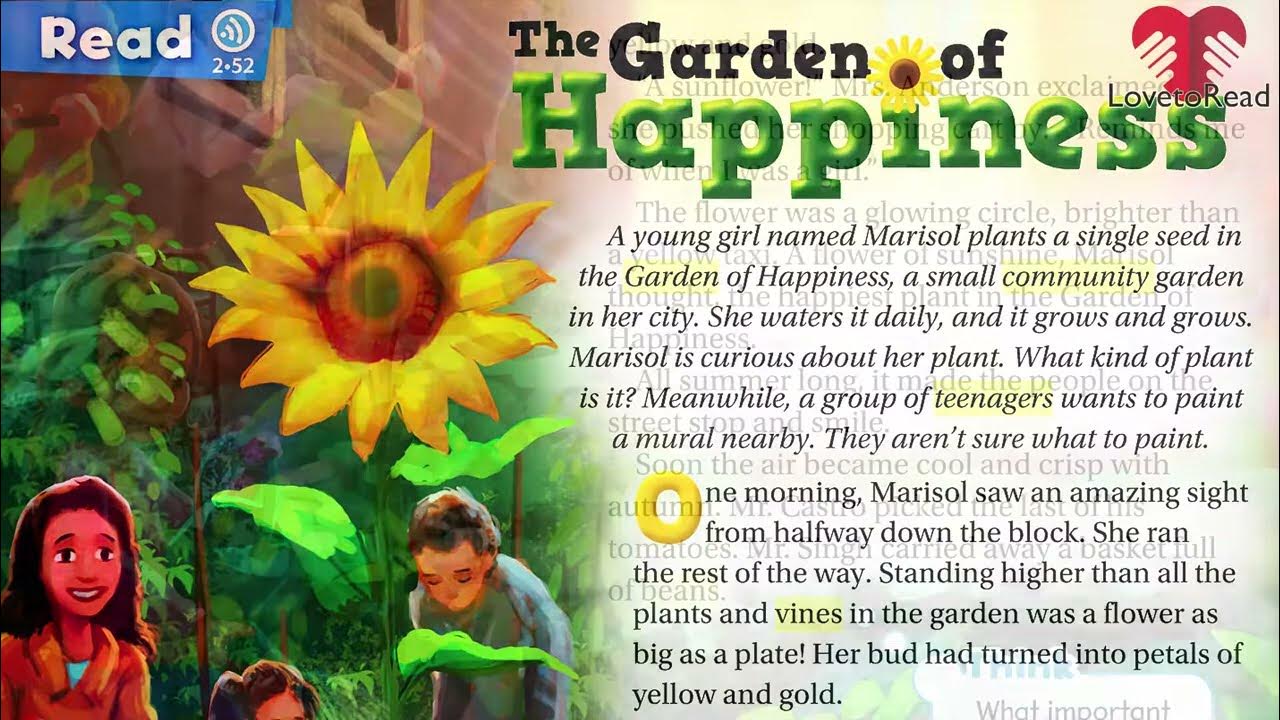 OXFORD DISCOVER 3 | UNIT 16 - THE GARDEN OF HAPPINESS LOVE TO READ ...