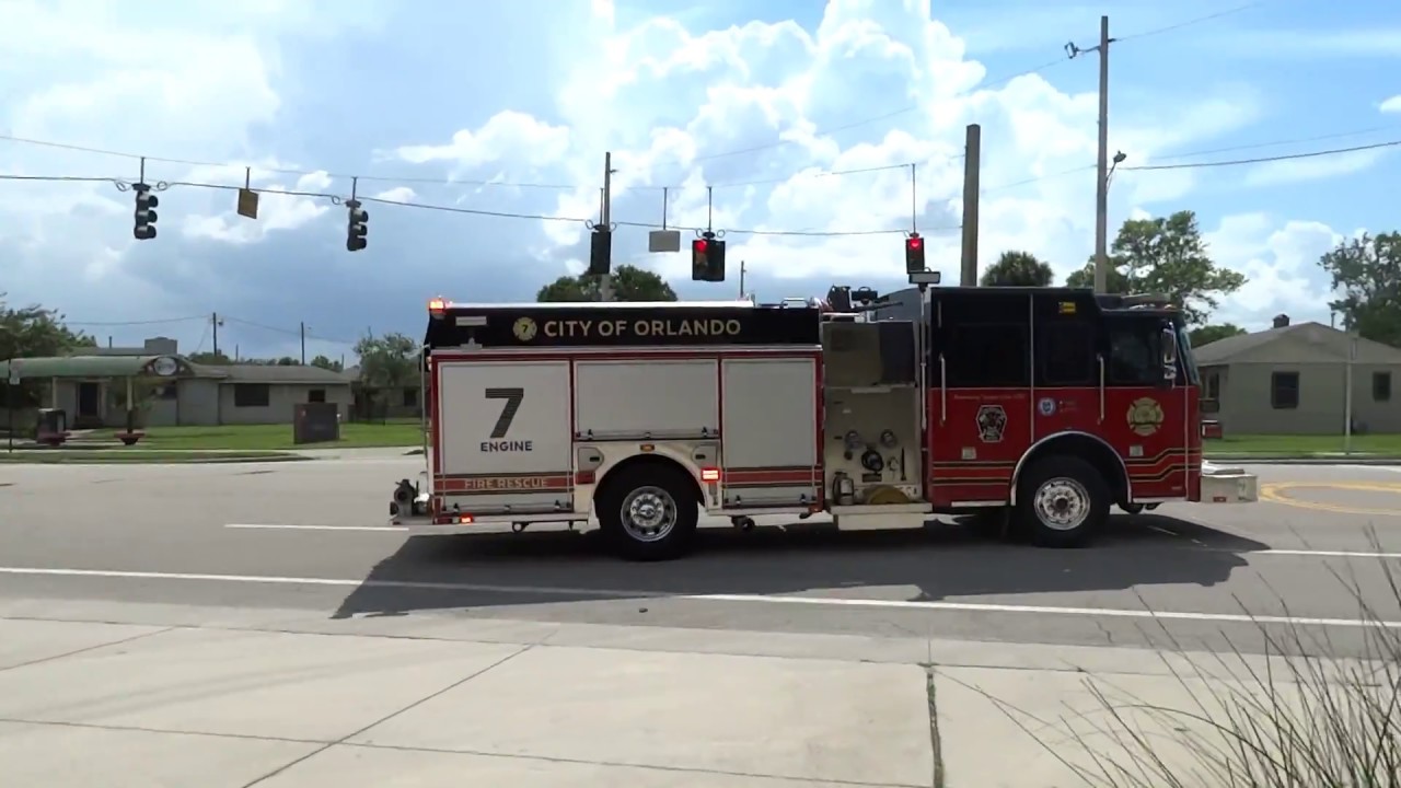 *NEW* Engine 7 Responding - Orlando Fire Department - YouTube