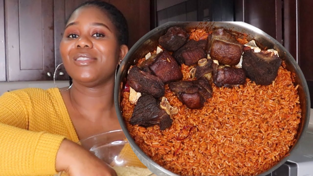 Cook With Me : I Cooked party Jollof Rice With Only 5 Ingredients ! & a ...