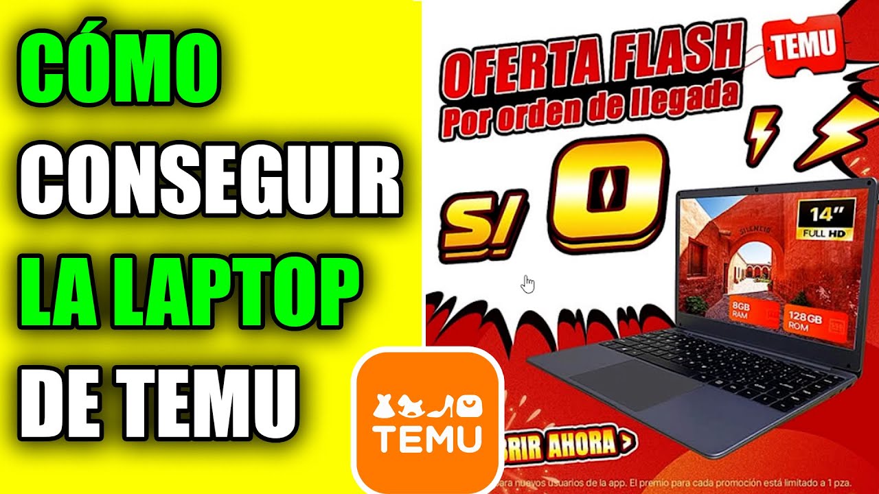 💻 Cómo Conseguir la Laptop de Temu por $0 o $9.90 | Paso a Paso - YouTube