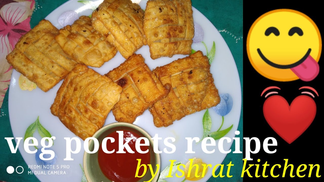 Veg pockets recipe 💓/वेज पॉकेट्स बनाये घर पर💓 - YouTube