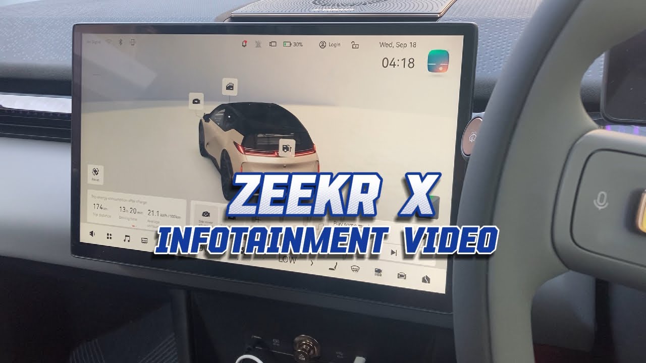Zeekr X infotainment - YouTube