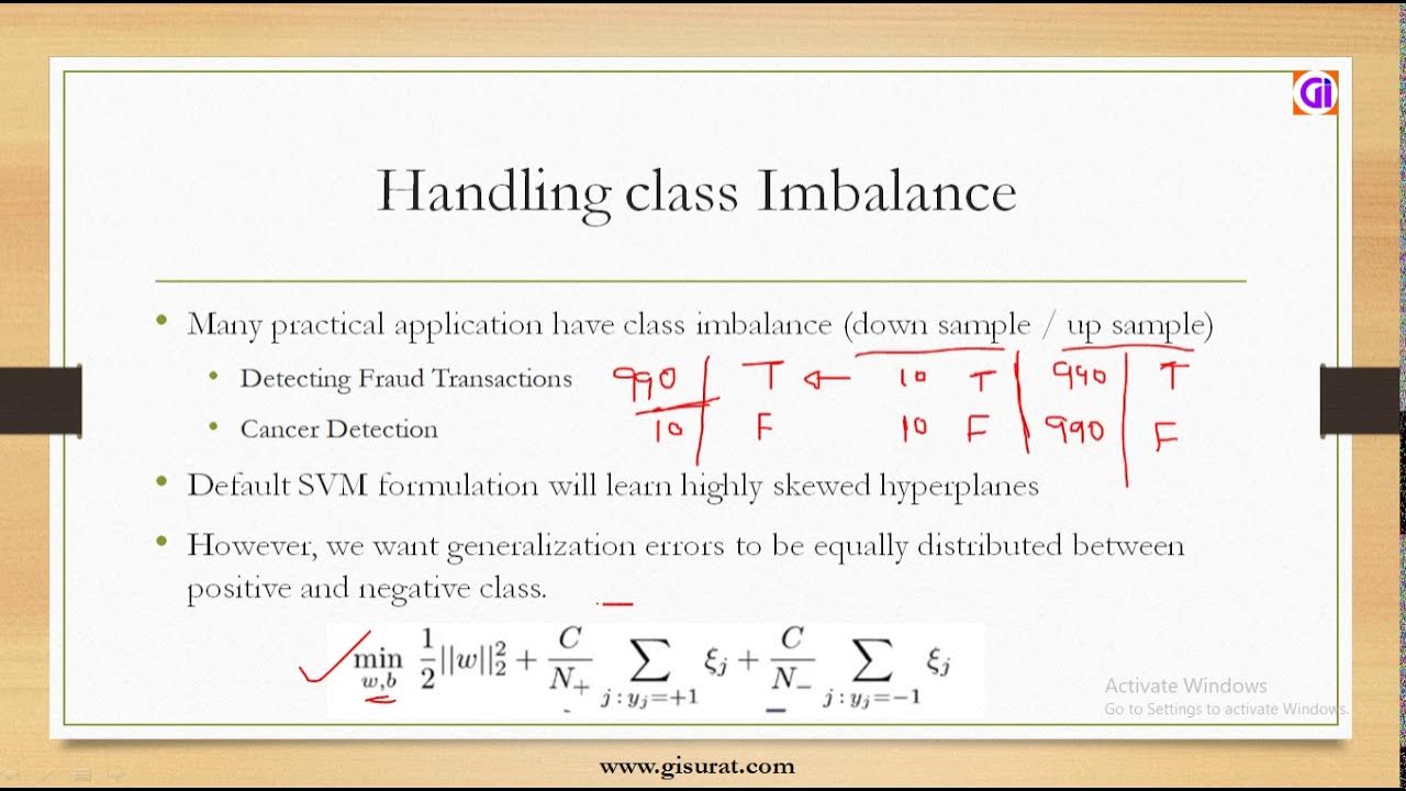 svm handling class imbalance - YouTube