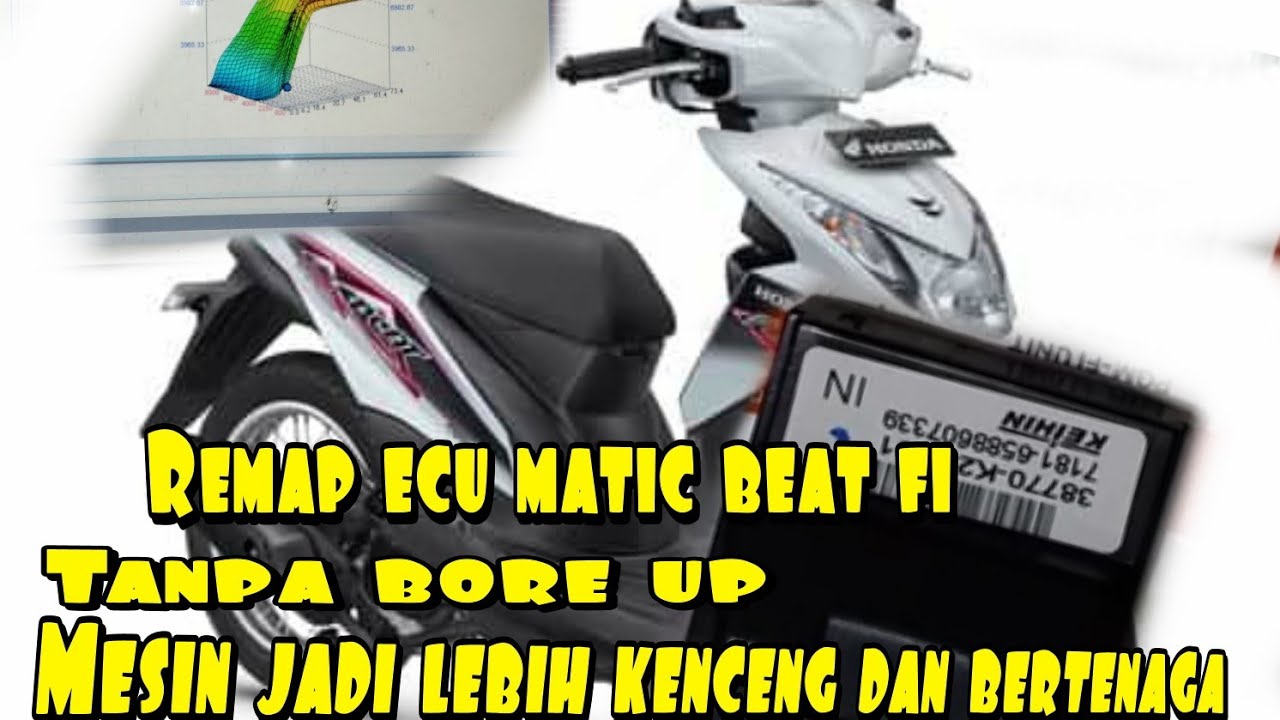 remap ecu beat fi k25 - YouTube