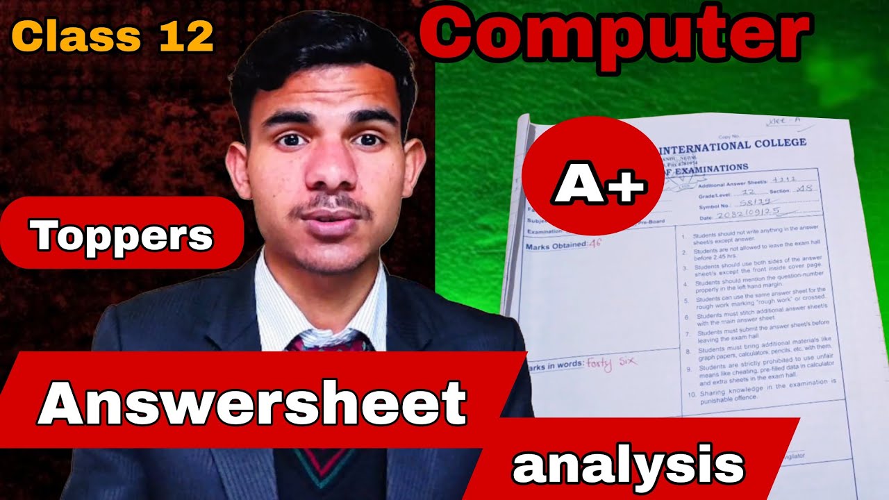 90% Students Make This Mistake in Computer Exam 😱 | Topper Answer Sheet ...