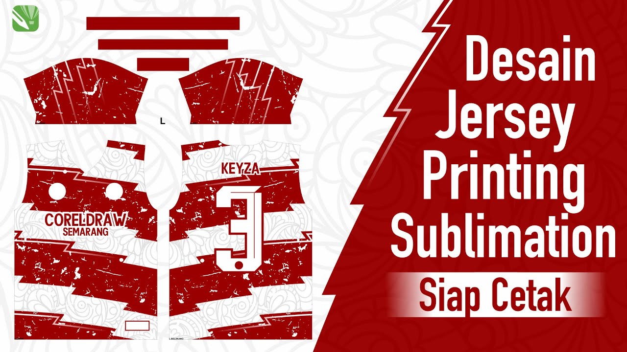 Tutorial Desain Jersey Printing Siap Cetak di Coreldraw - YouTube