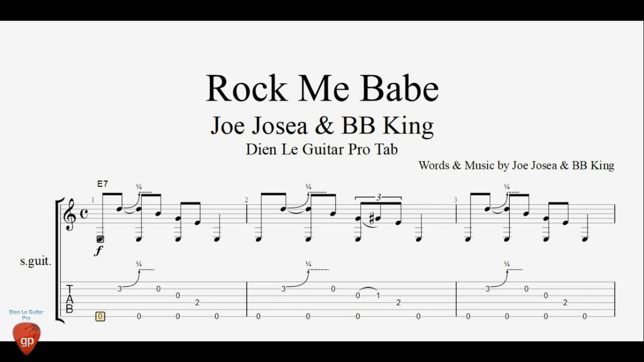 Rock Me Baby - Guitar Tabs - YouTube
