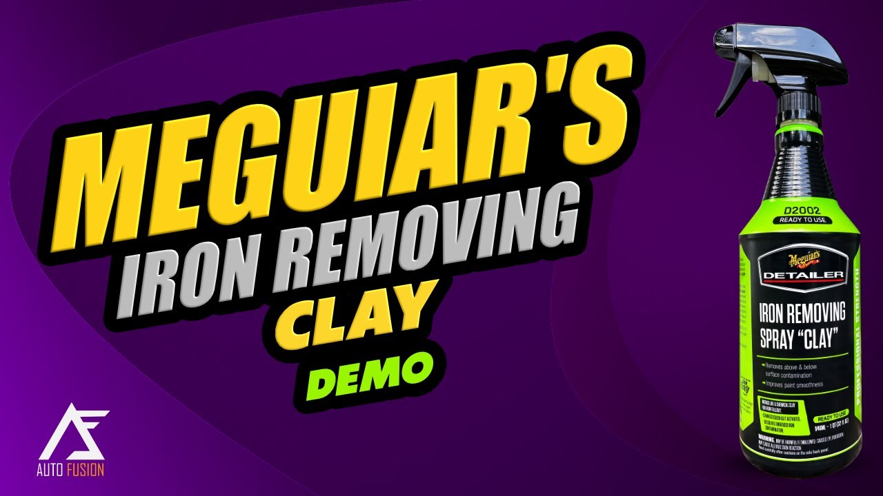 Meguiar's iron removing spray "clay" Demo - YouTube