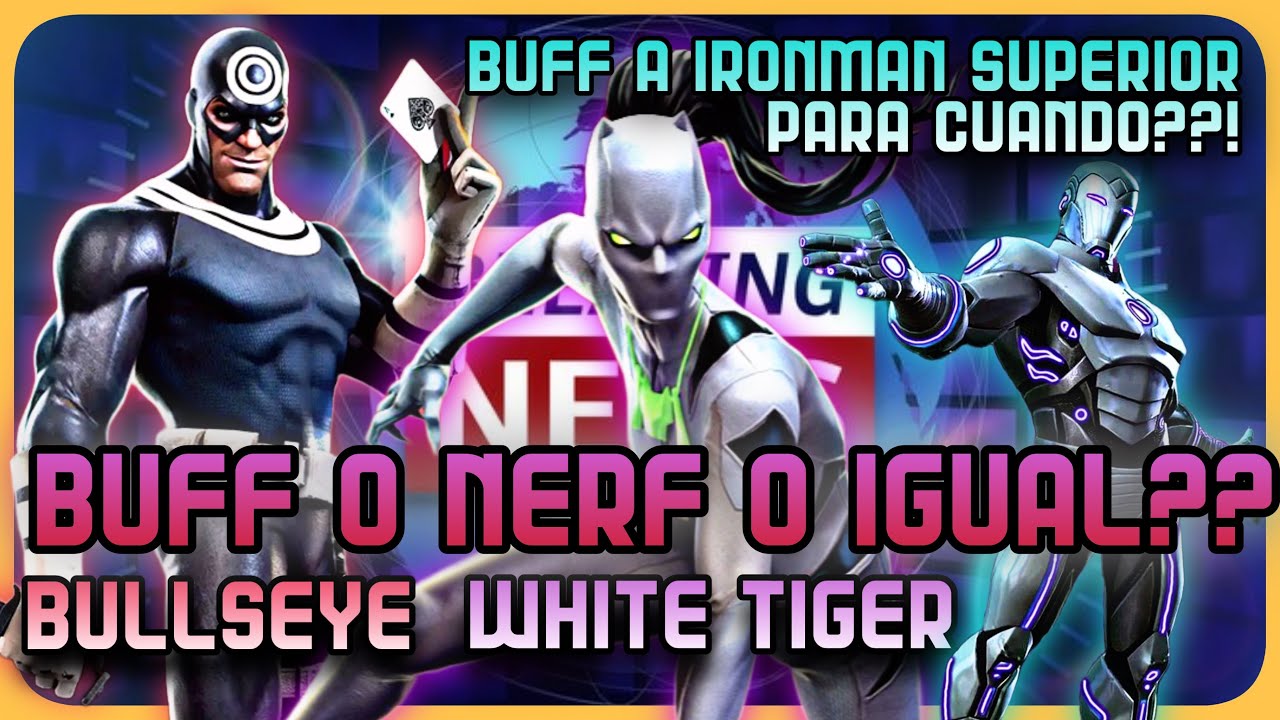BULLSEYE | WHITE TIGER | BALANCEO, BUFF O NERF?? | PARA CUANDO BUFF A ...