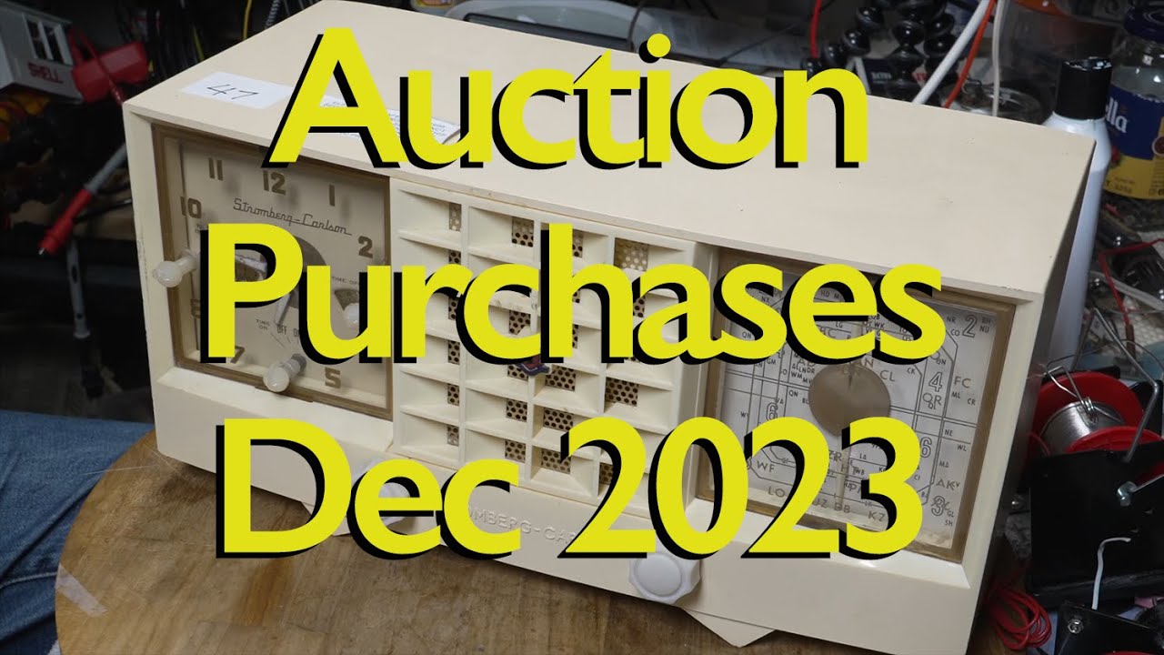 Auction Purchases December 2023 - YouTube