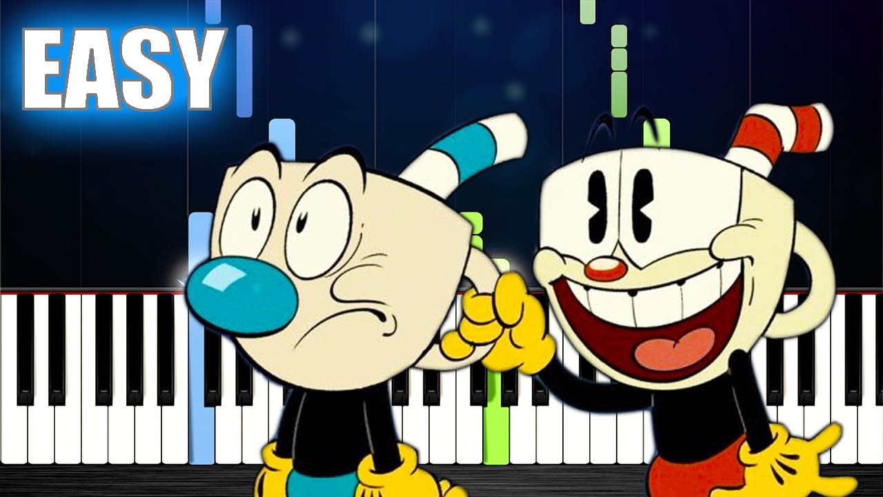 The Cuphead Show - Theme Song - EASY Piano Tutorial - YouTube