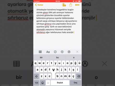 Iphone sim yok servis yok aranıyor hatasına son