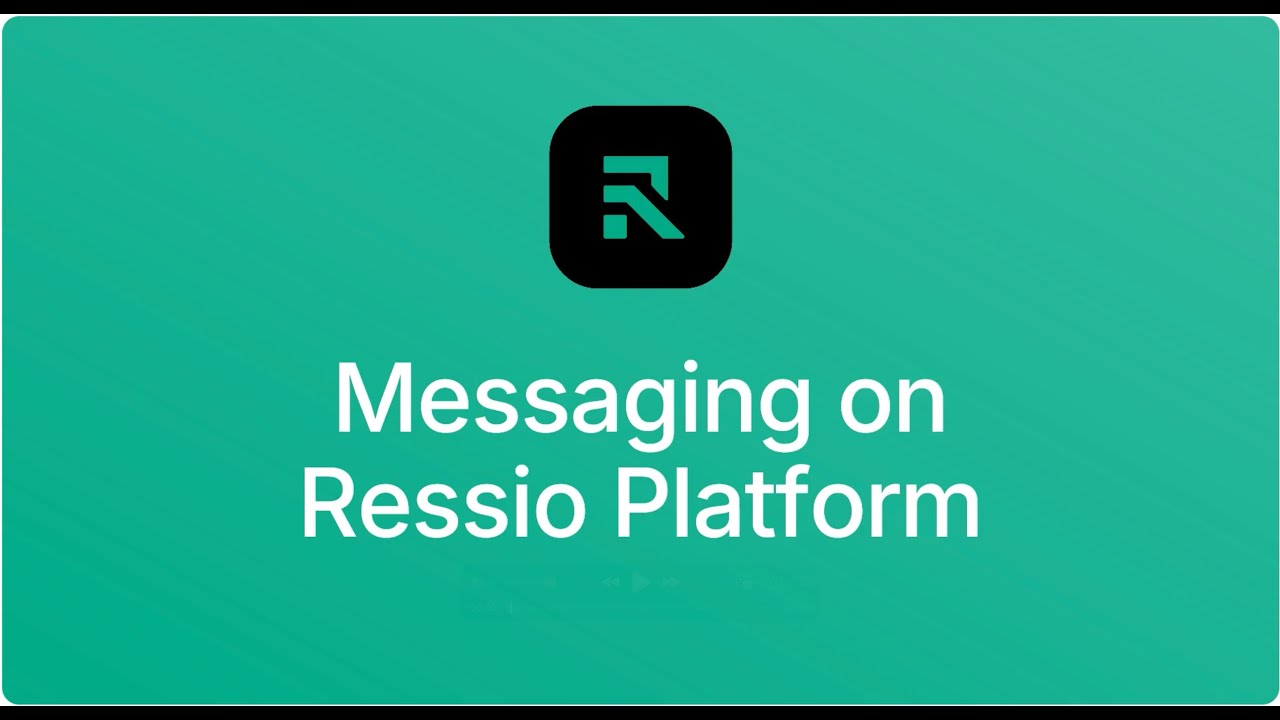 Messaging on Ressio Platform - YouTube
