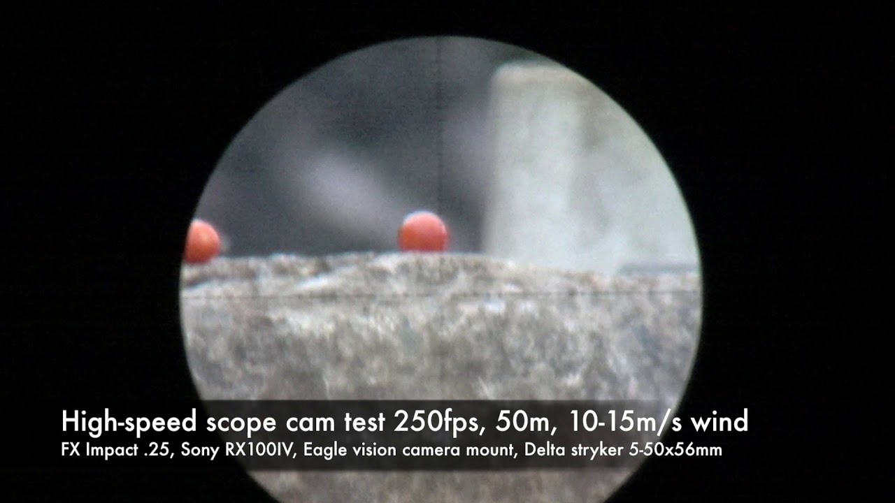 FX Impact .25 High speed scope cam test 250fps - YouTube