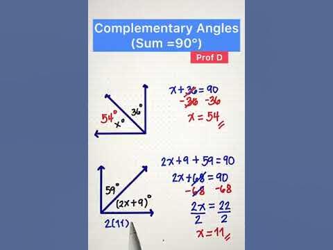 How to solve the unknown angles in Complementary Angles?🤔 - YouTube
