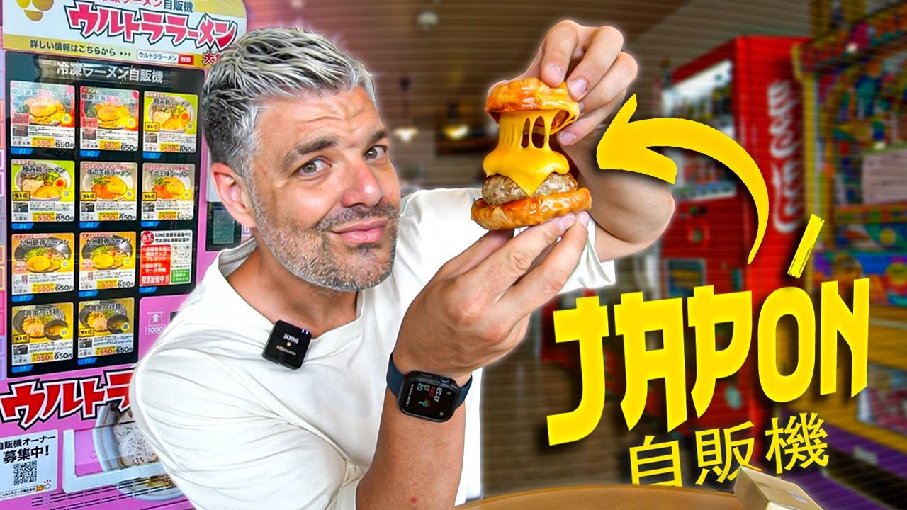 PROBANDO TODAS las MÁQUINAS EXPENDEDORAS de COMIDA de JAPÓN *LAS MÁS ...