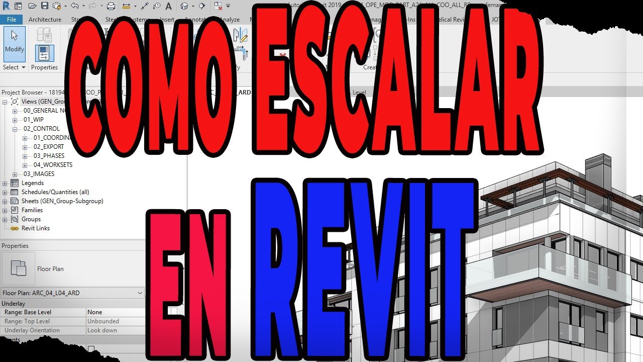 COMO ESCALAR EN REVIT - YouTube