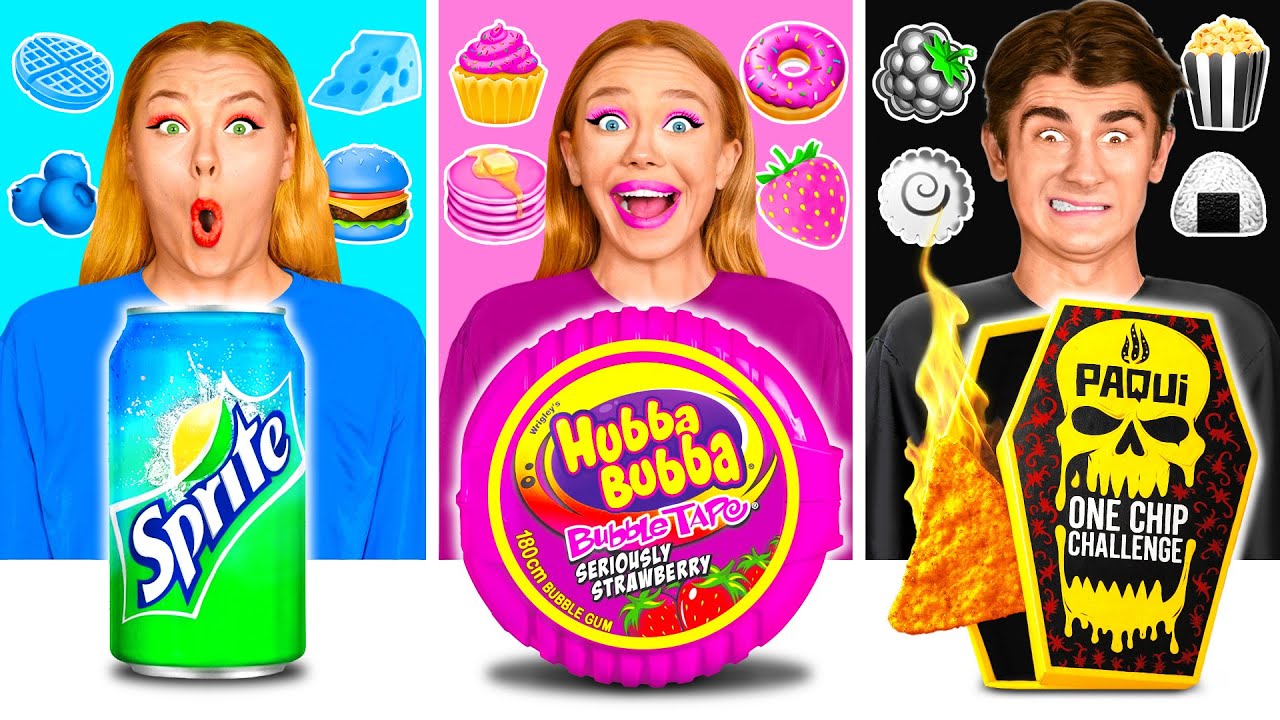 Food of The Same Colors Challenge | Funny Food Hacks by Funny Funny ...