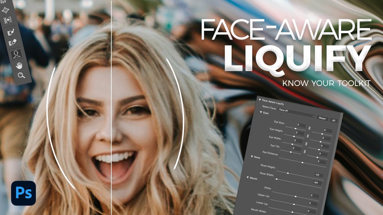 The ultimate guide to Photoshop Face Aware Liquify - YouTube