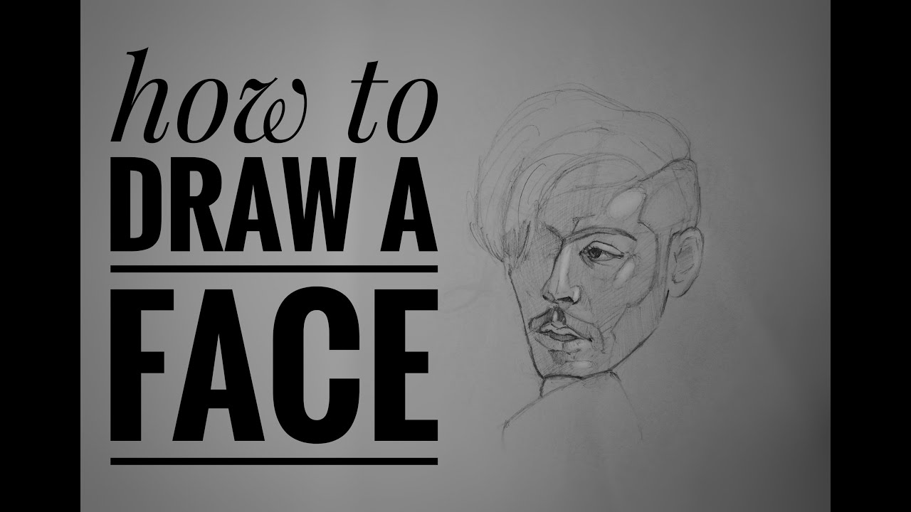 How to draw a face | easy way to draw face | drawing tutorial - YouTube