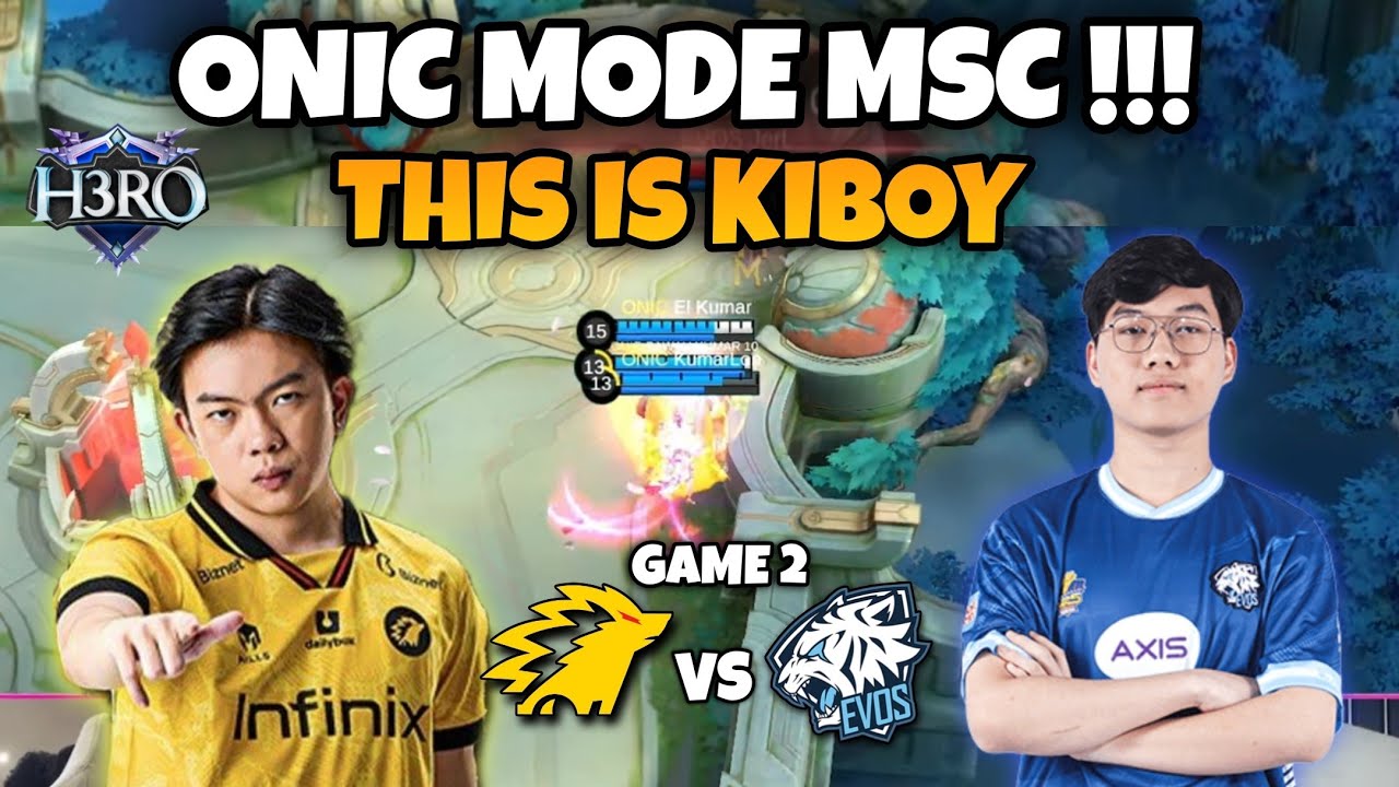 ONIC MODE MSC !! EVOS ICON DI ACAK - ACAK !! GAME 2 ONIC VS EVOS ICON ...