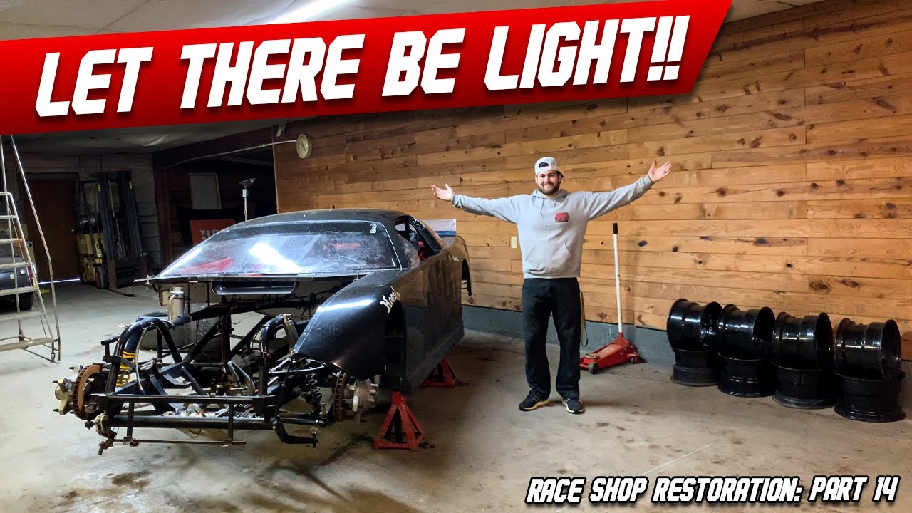 New lights & Monumental Progress!! Restoring an abandoned NASCAR Race ...