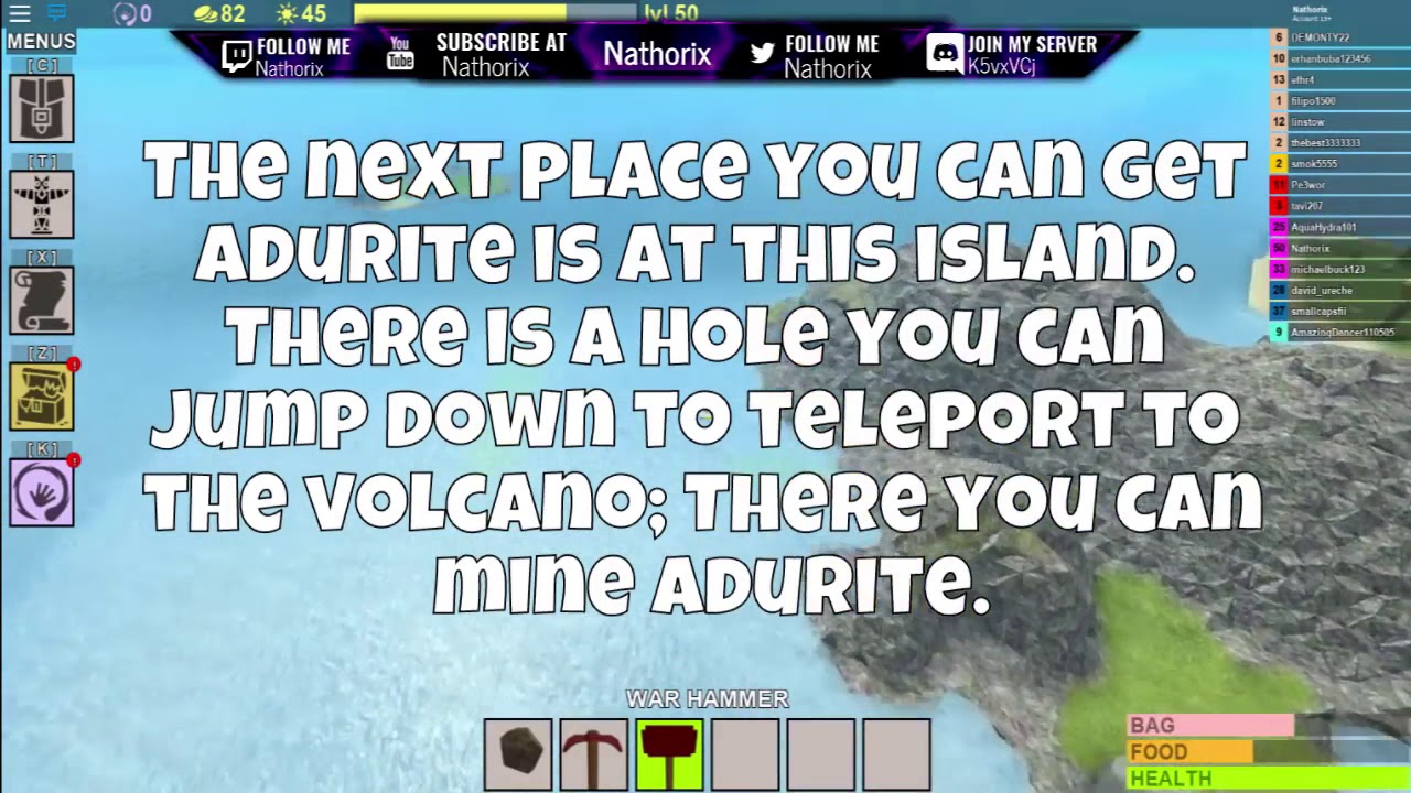 Roblox - Booga Booga - How to Get Adurite & Fire Hide Fast & Easy ...
