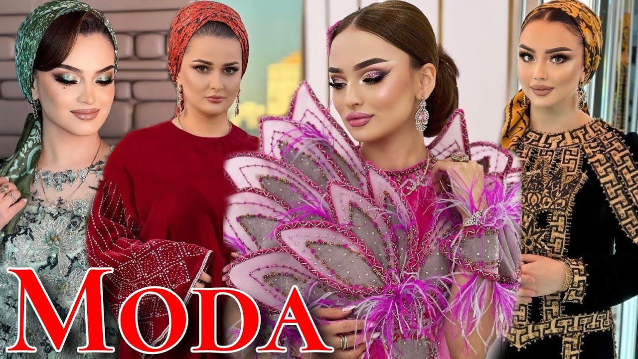 Taze trend bolan turkmen moda koynek fasonlar 202 / Women fashion dress ...