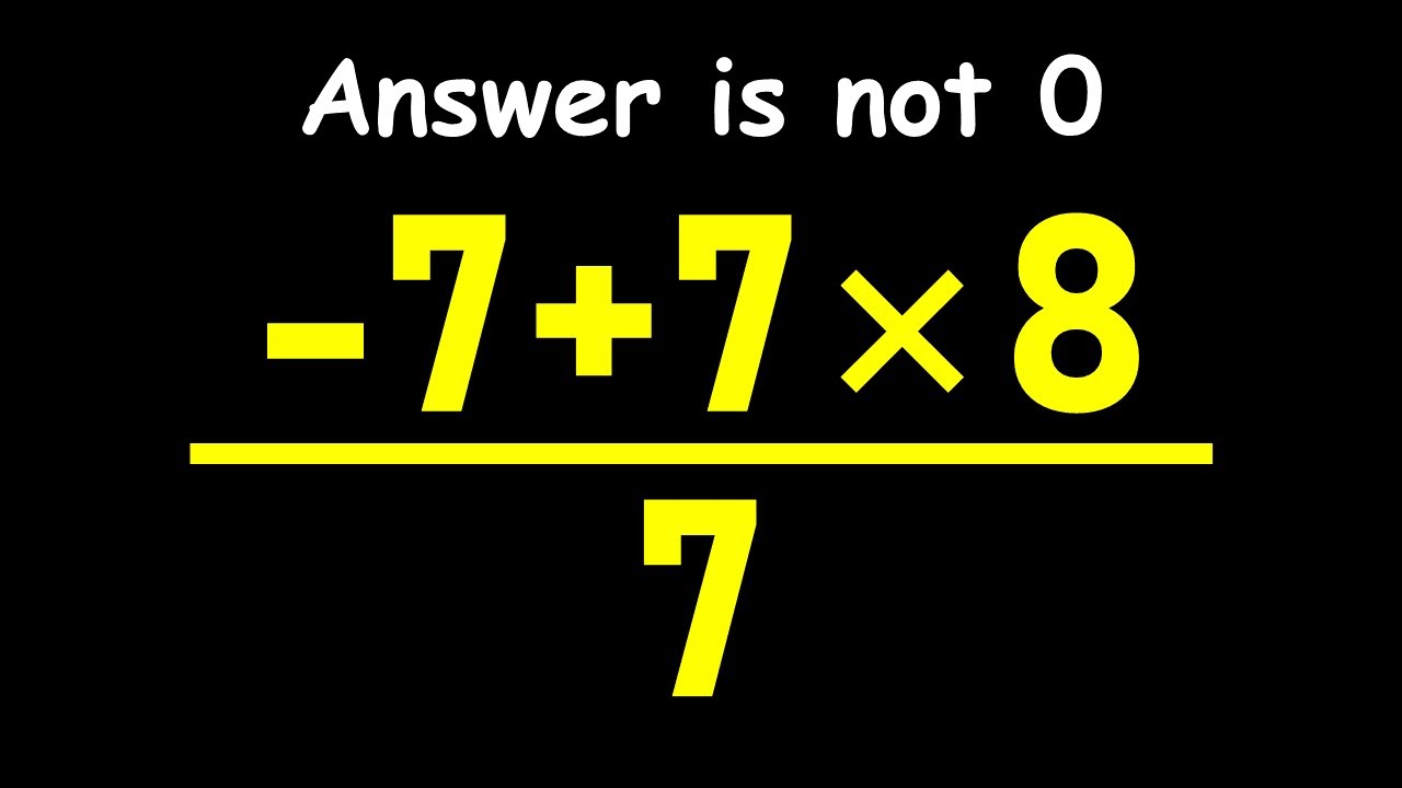 Can You Solve This Simple Math Problem? - YouTube