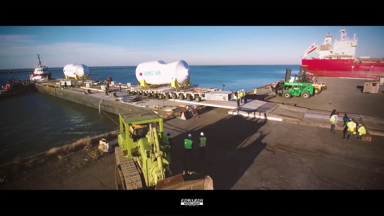 Barge Offload - YouTube