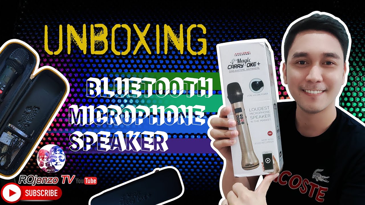 MAGIC CARRY-OKE+ BLUETOOTH MICROPHONE SPEAKER - YouTube