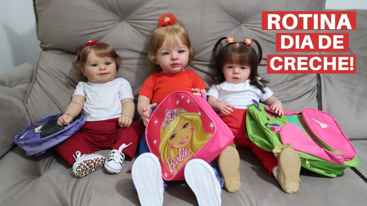 ROTINA DIA DE CRECHE COM A LUNA, EVA E SANDIE! - YouTube