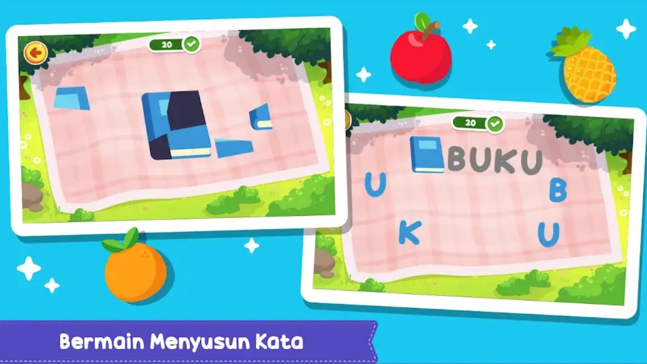PEMBELAJARAN EDUKASI ANAK BELAJAR MENYUSUN PUZZLE BENDA DAN KATA BENDA ...
