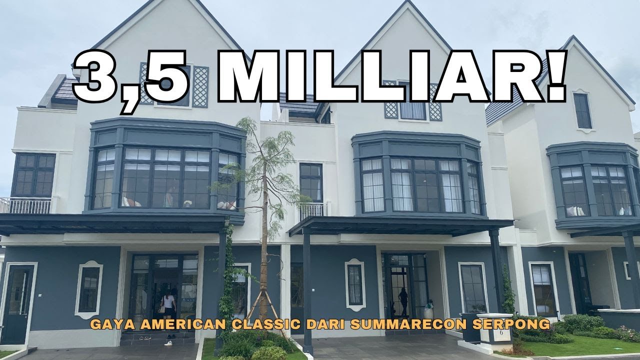 PERTAMA DI GADING SERPONG! RUMAH GAYA AMERICAN CLASSIC DENGAN ATTIC ...