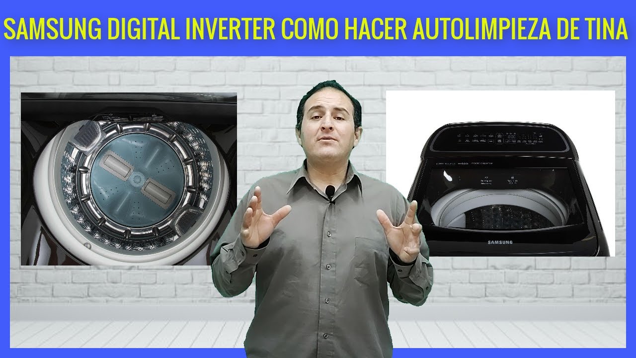 Samsung Digital Inverter como hacer limpieza se tambor (lavado eco de ...