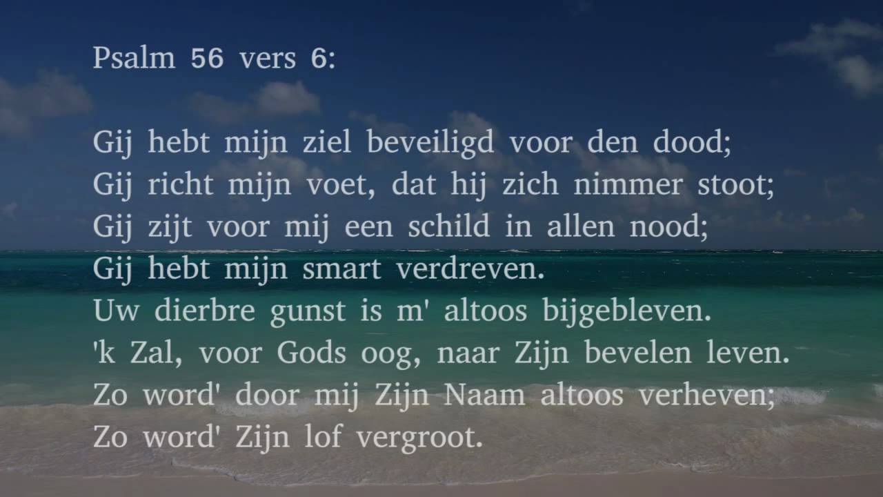 Psalm 56 Vers 5 En 6 Ik Roem In God Ik Prijs t Onfeilbaar Woord