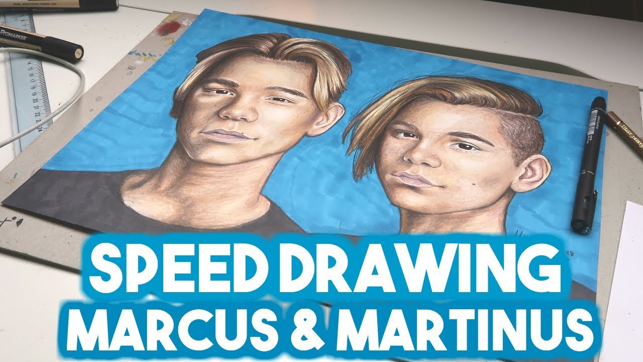 Speed drawing, Marcus & Martinus #3 - YouTube