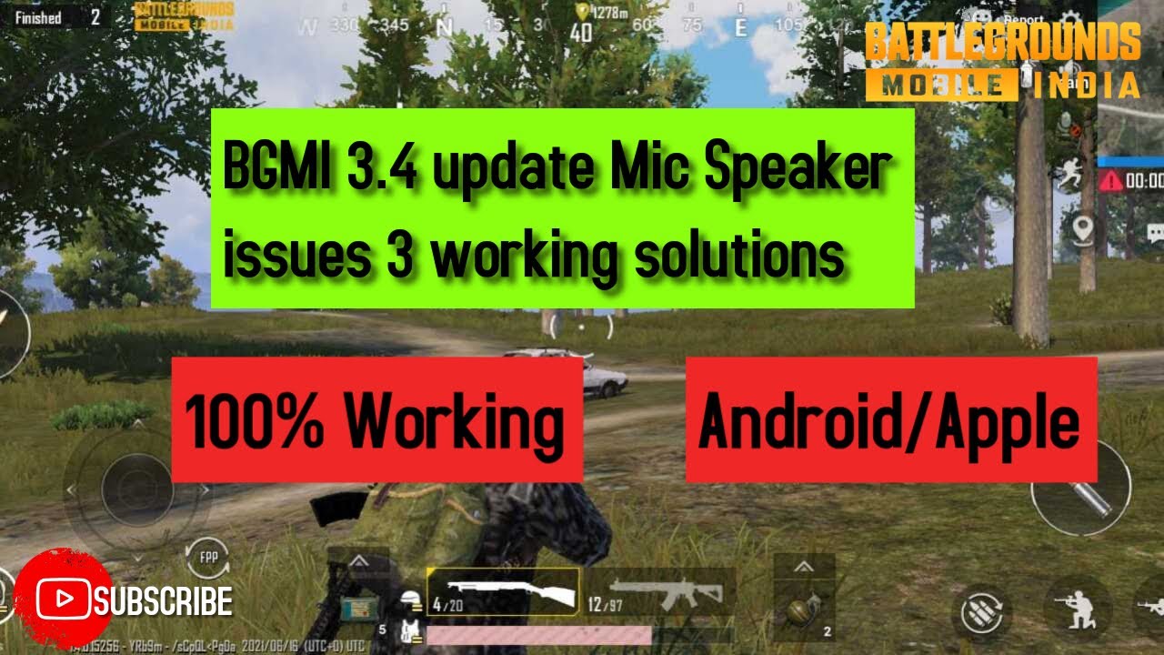 BGMI 3.4 update Mic Speaker issues 3 working solutions | BGMi Mic ...