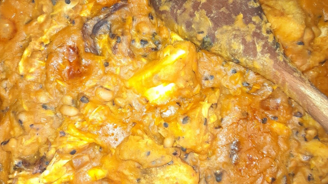 how I prepared my beans and yam portage - YouTube