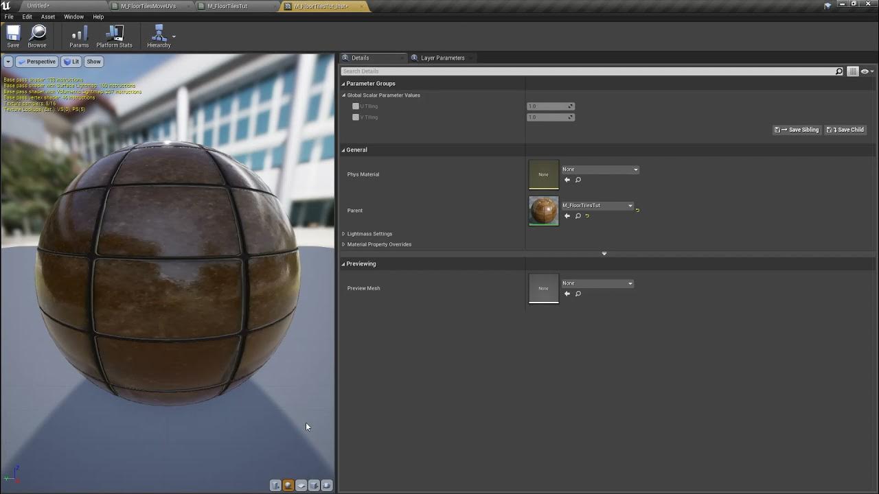 UV Tiling and Offset in Unreal - YouTube