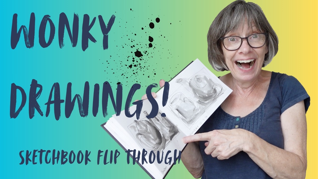 Wonky Drawings - daily sketchbook flip through - be brave and embrace ...