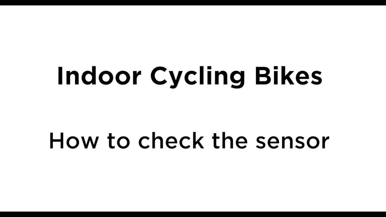 JLL® Indoor Cycling Bike Sensor Check - YouTube