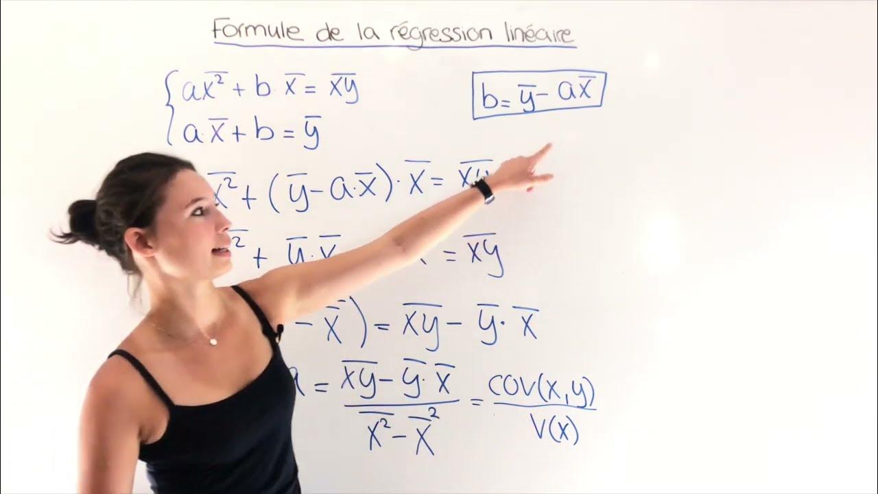 Formule de la régression linéaire - YouTube