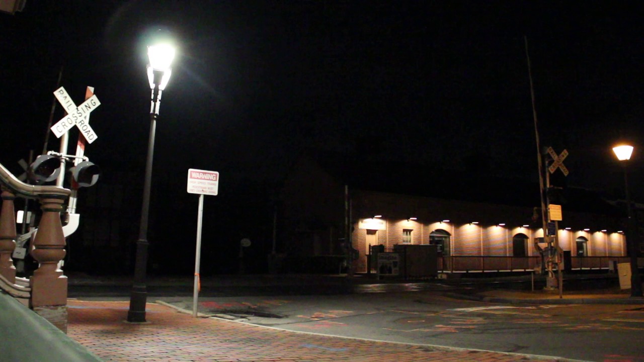 Amtrak work train with MP15, GP38H-3, B32-8 5/8/2017 - YouTube