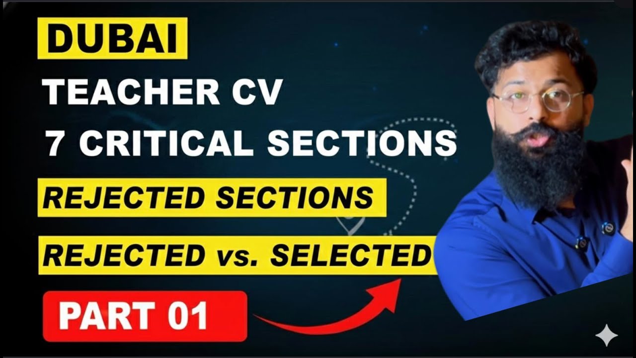 Teacher CV for Dubai | Before vs After CV Breakdown (Get Noticed by HR + ATS) - YouTube